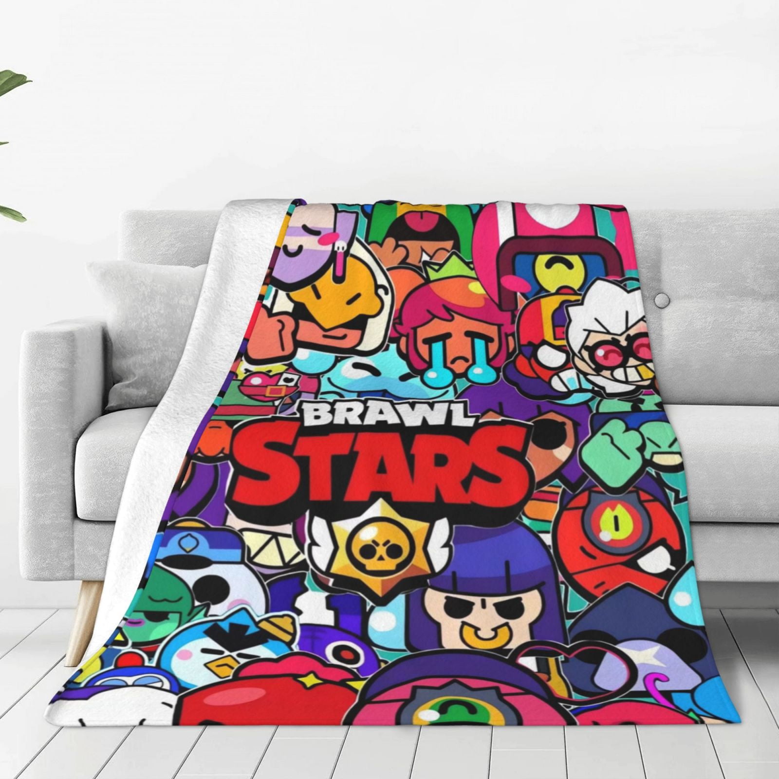 Brawl Stars Throw Blanket Couch Bed Sofa Soft Lightweight Warm Cozy ...