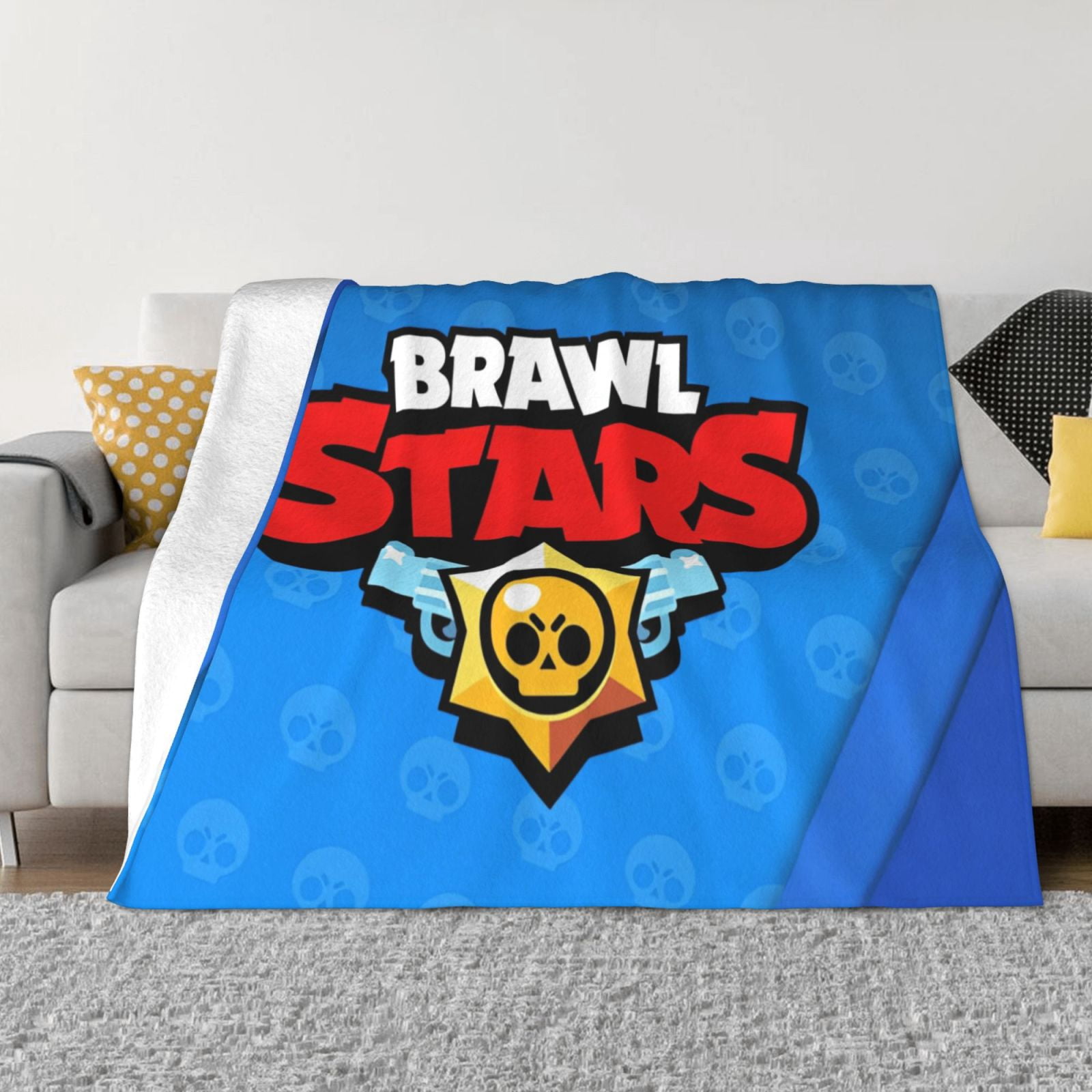 Brawl Stars Throw Blanket Couch Bed Sofa Soft Lightweight Warm Cozy ...