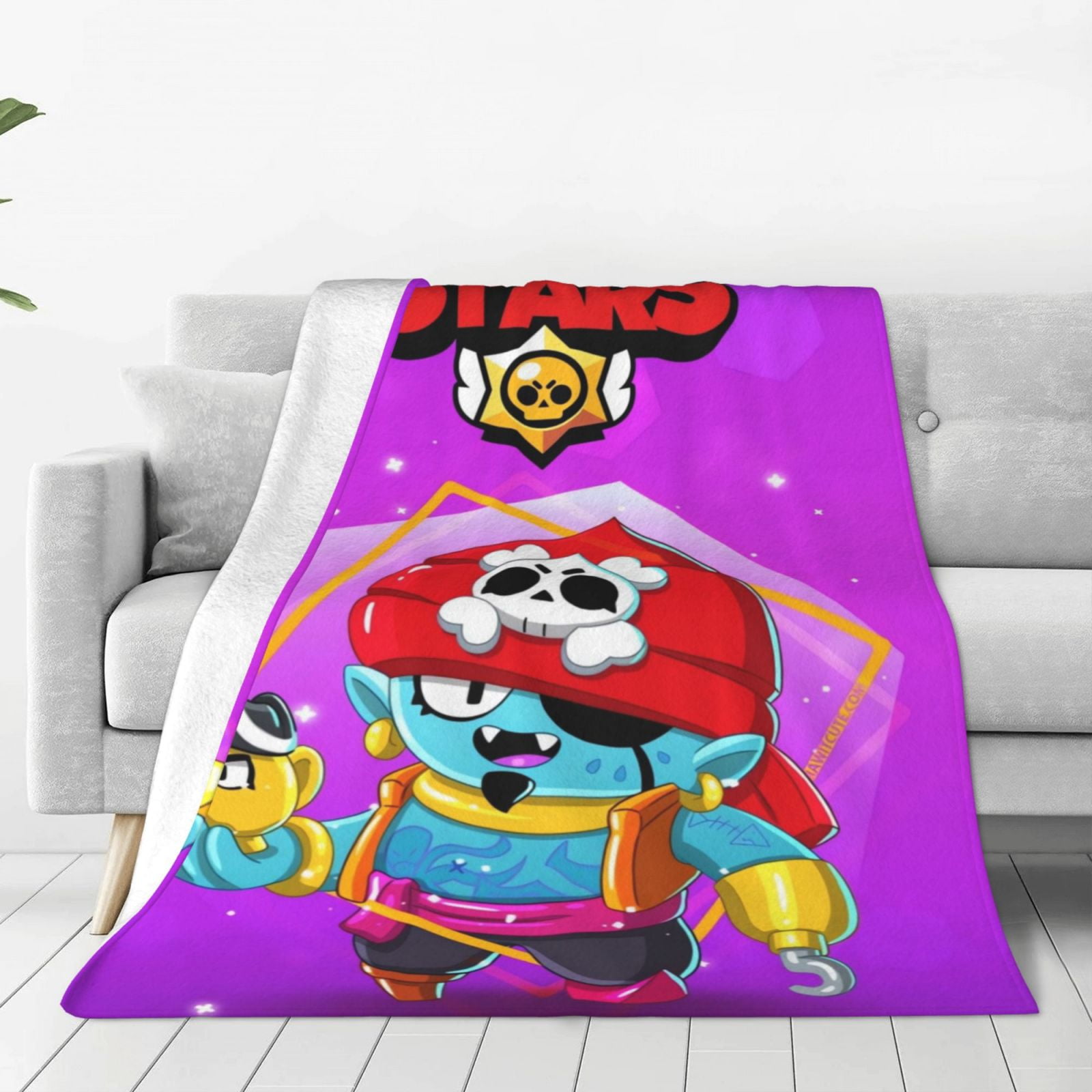 Brawl Stars Throw Blanket Couch Bed Sofa Soft Lightweight Warm Cozy ...