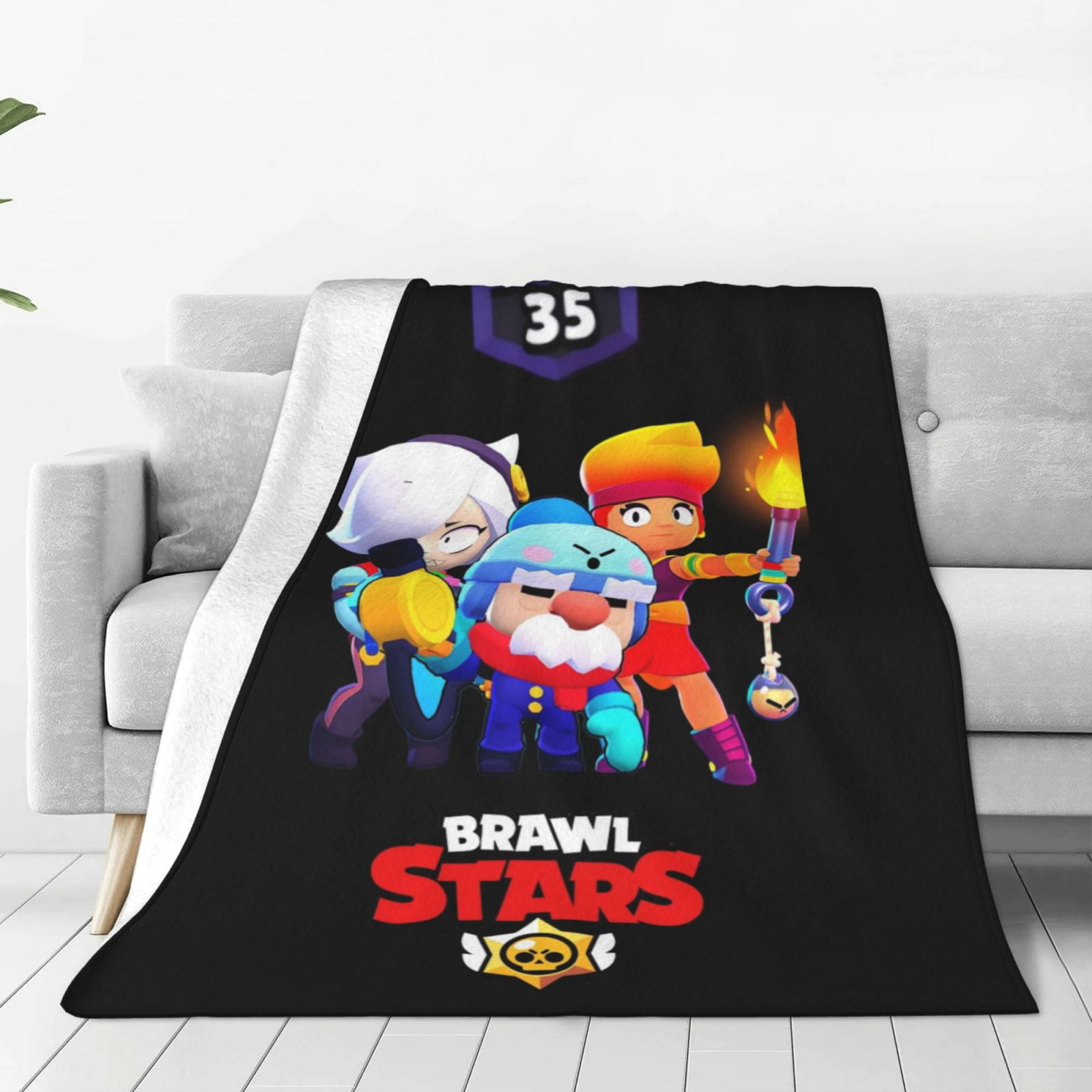Brawl Stars Throw Blanket Couch Bed Sofa Soft Lightweight Warm Cozy ...