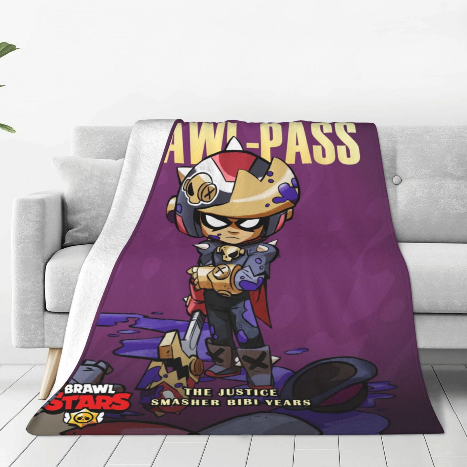 Brawl-Stars Throw Blanket - Cozy Anti-pilling flannel Bedding Gifts for ...