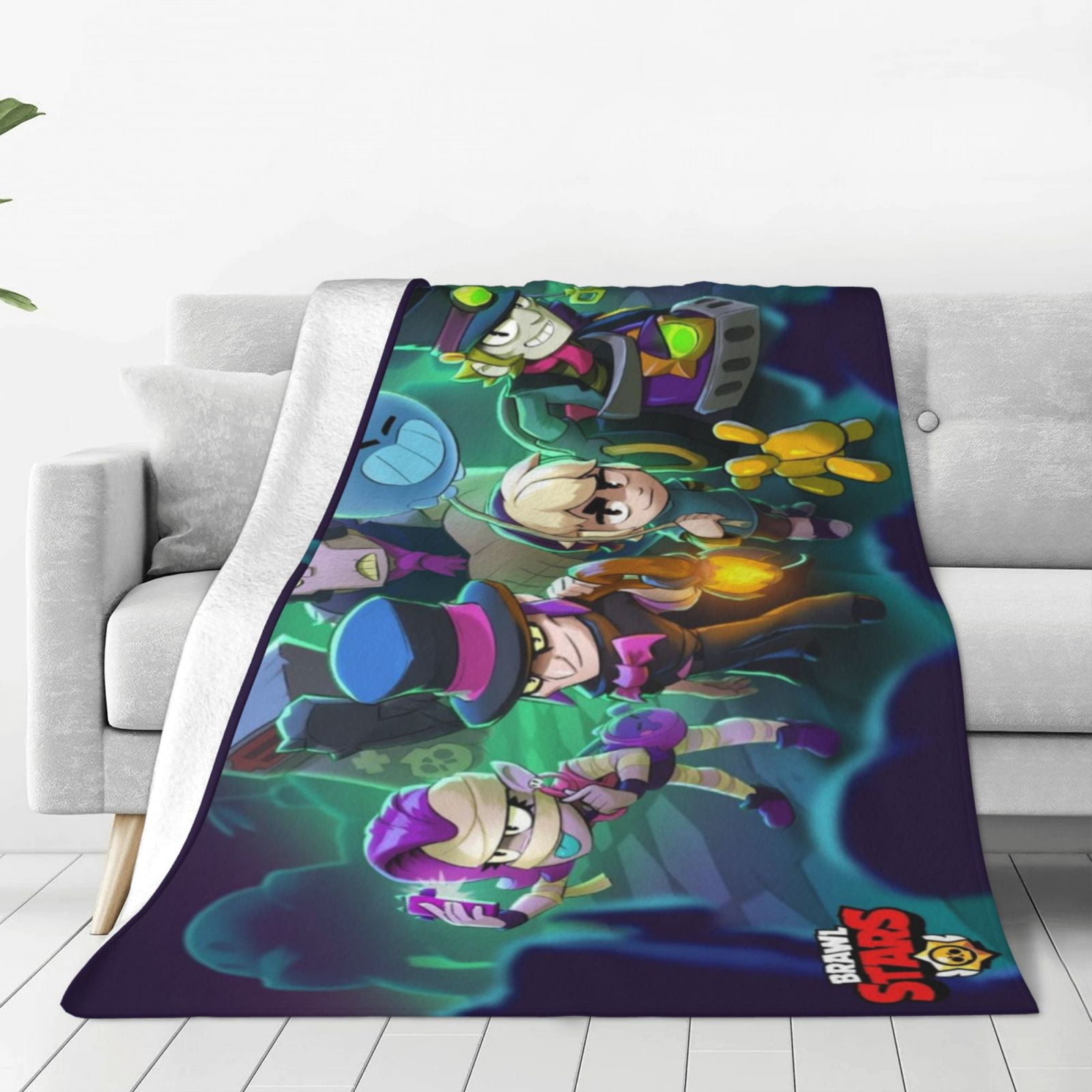 Brawl-Stars Throw Blanket - Cozy Anti-pilling flannel Bedding Gifts for ...