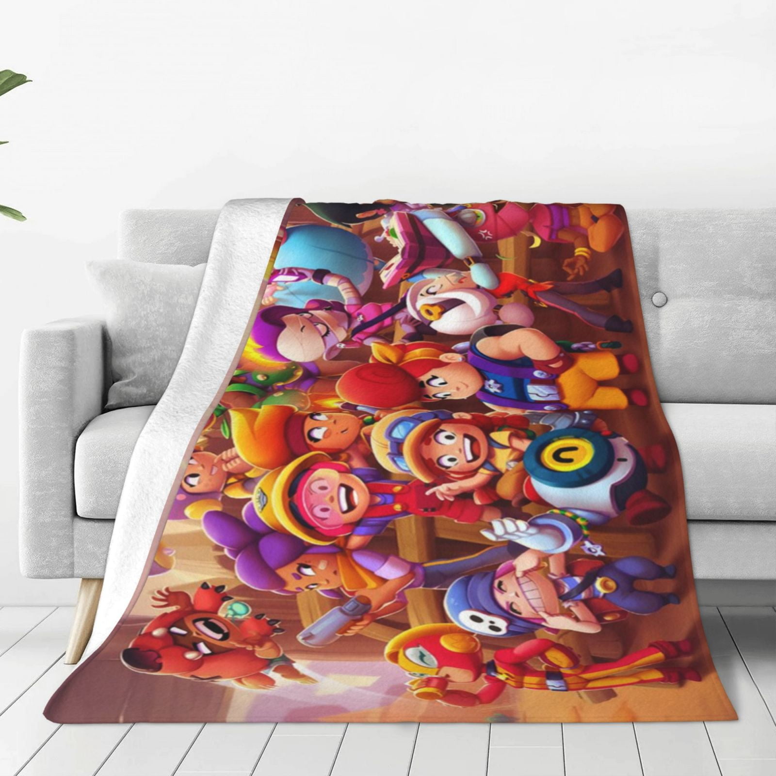 Brawl-Stars Throw Blanket - Cozy Anti-pilling flannel Bedding Gifts for ...