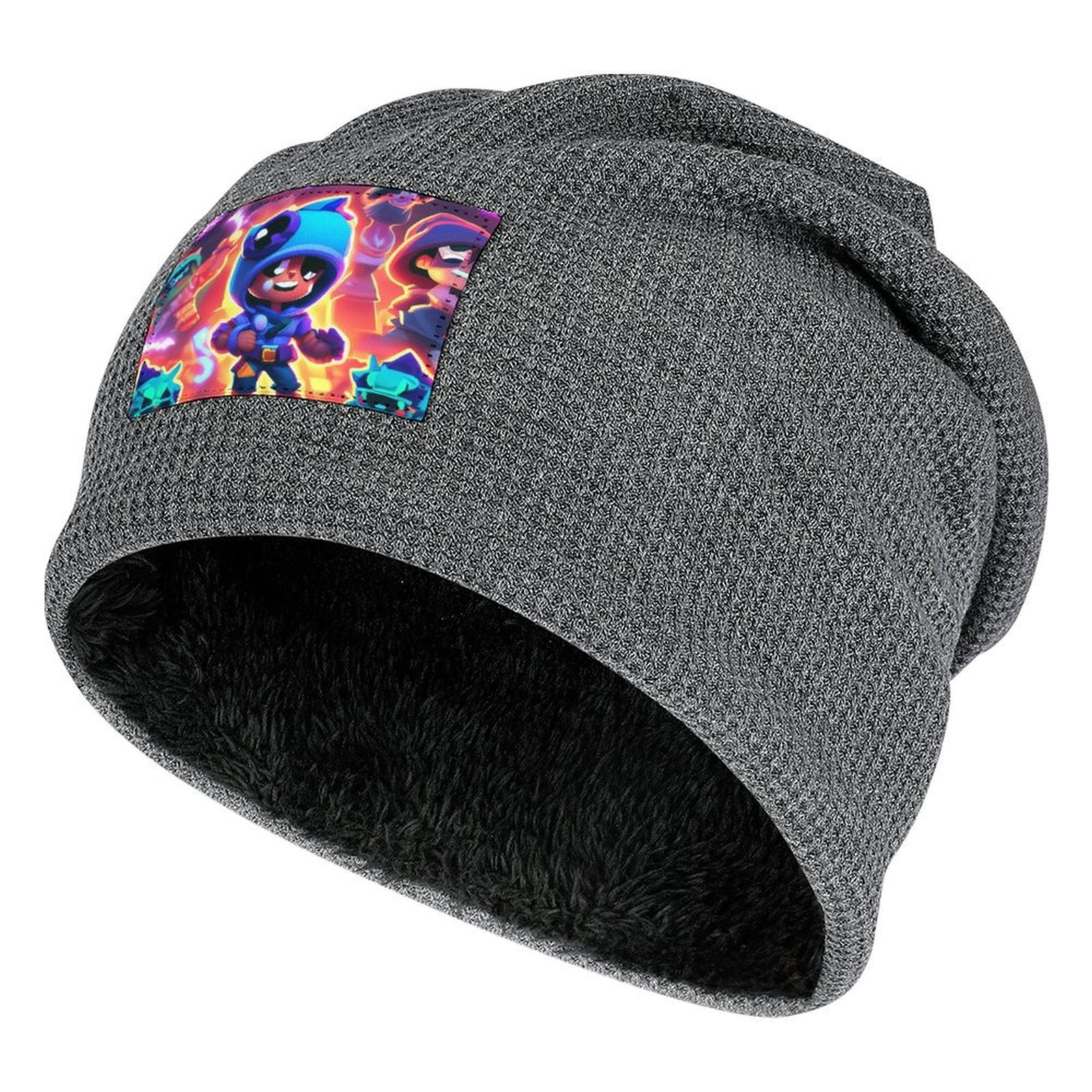 Brawl Stars Unisex Stretchable Knitted Beanie Hat Daily Plush Pullover ...