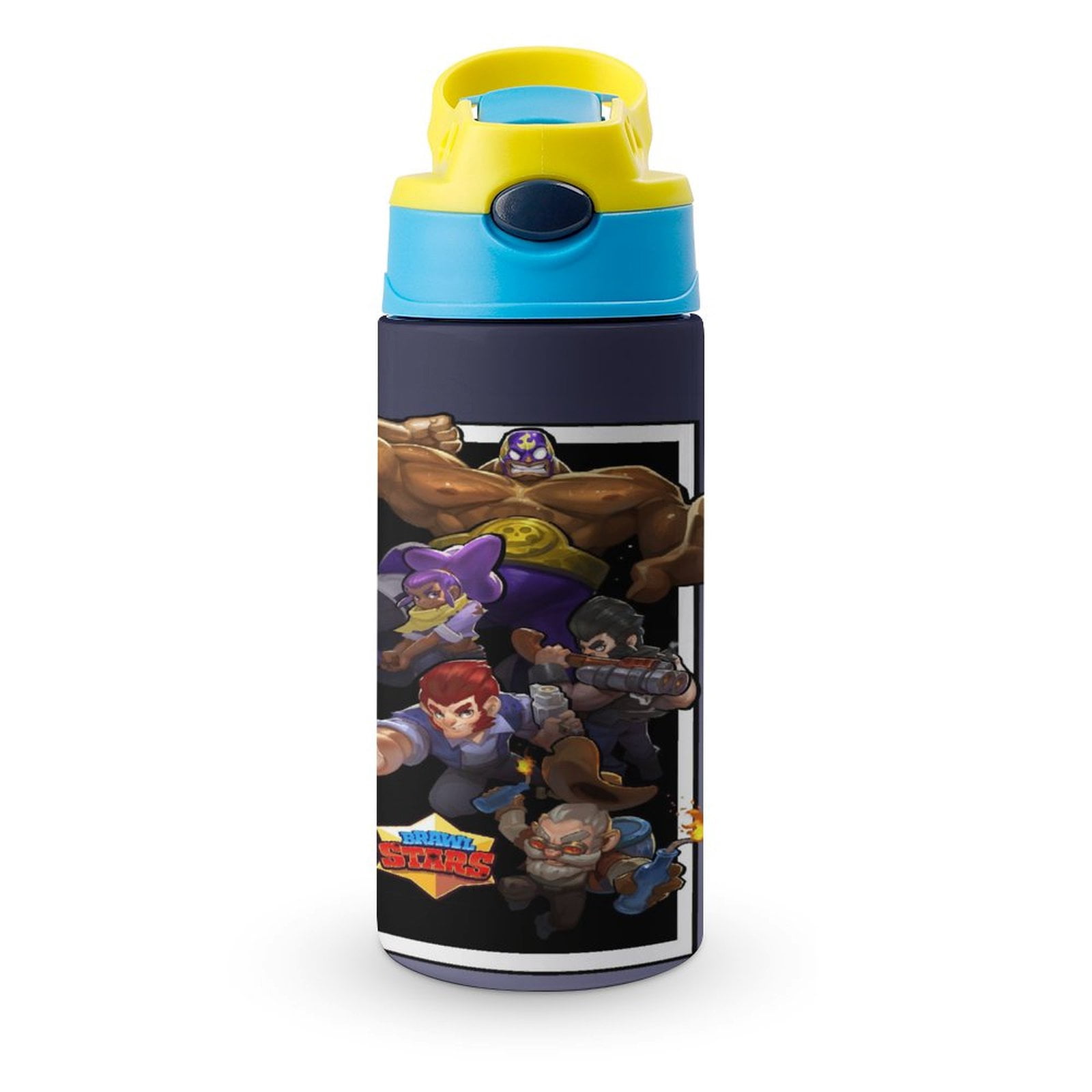 Brawl Stars Water Bottle with Straw Vacuum Insulated Stainless Steel ...