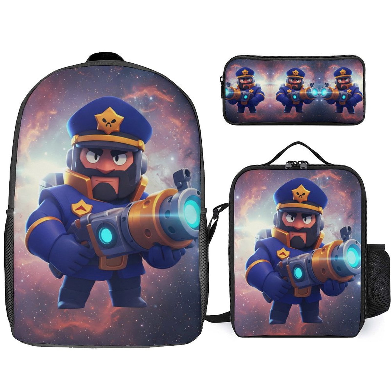Brawl-stars 3Pcs Backpack Set, 17 Inch Large Capacity Unisex Daypack ...
