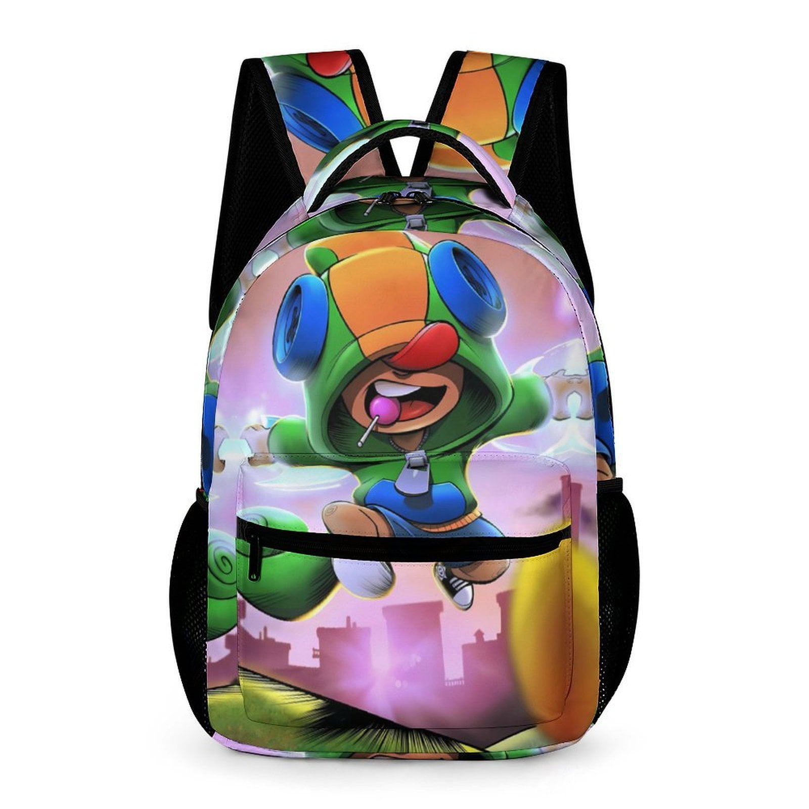 Brawl-stars Backpack, School Backpacks with Side Mesh Pockets And Front ...