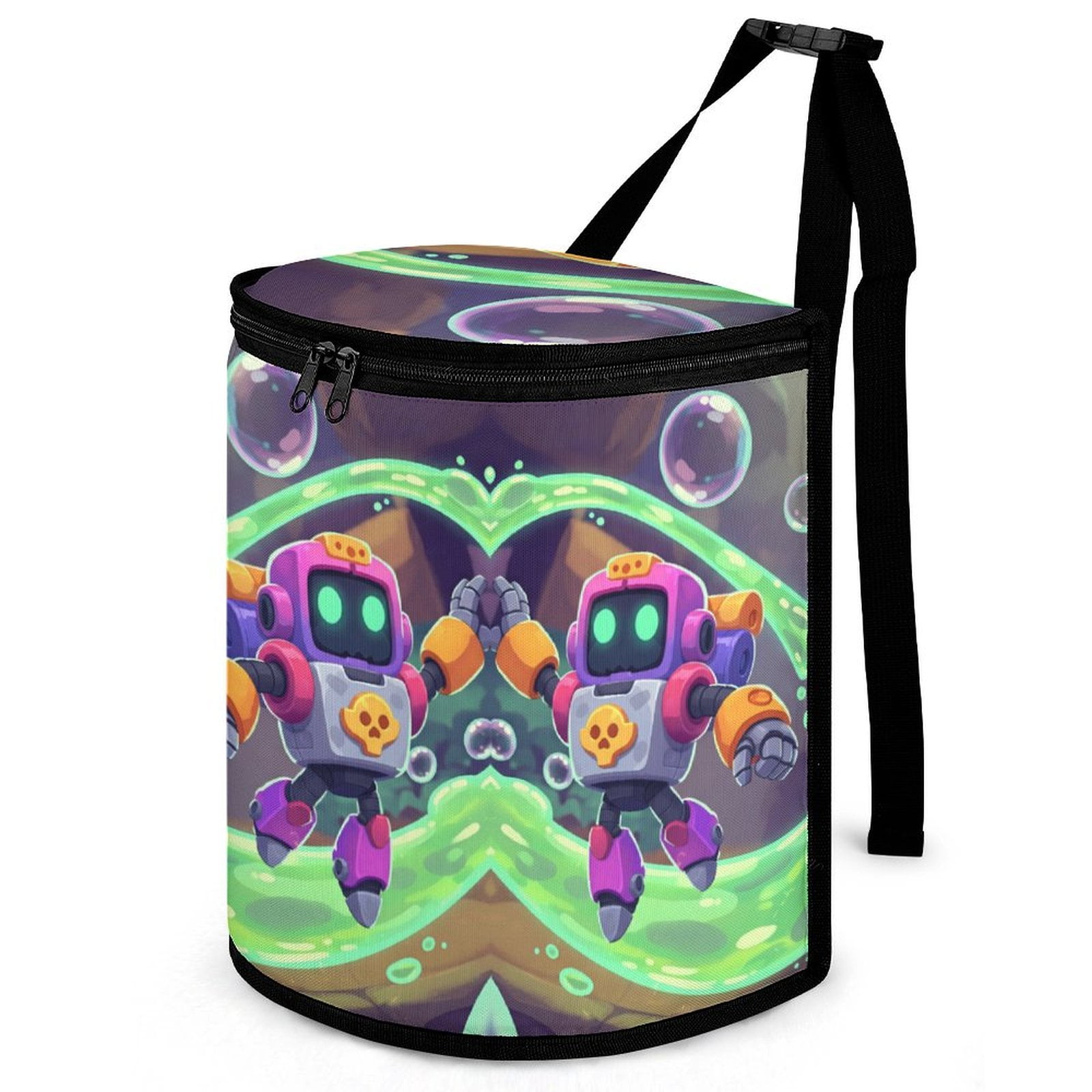 Brawl-stars Car Trash Can Waterproof Car Trash Bin Collapsible Portable Auto Garbage Bag Large ...