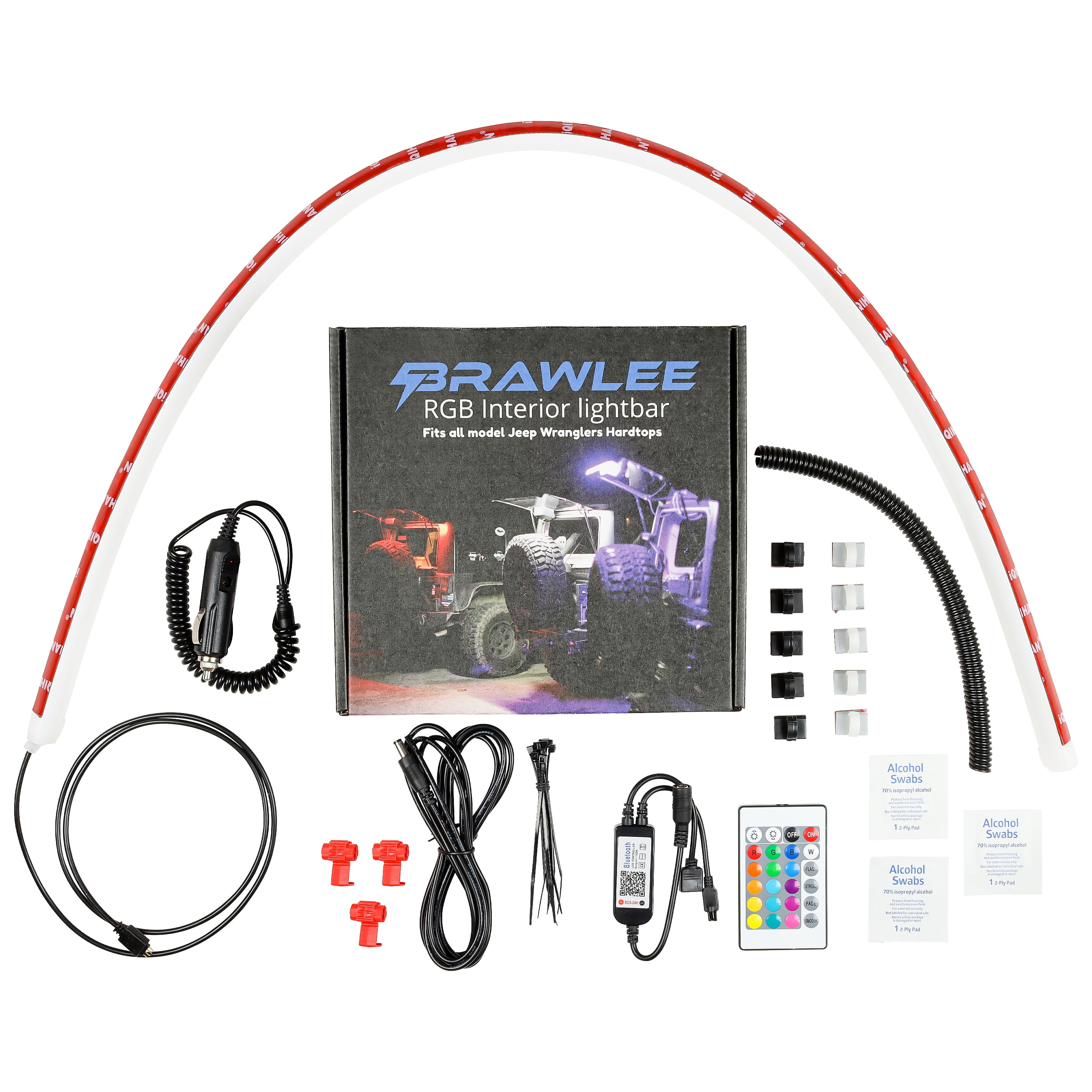 Brawlee Silicone RGB Interior Bluetooth Light Bar with Remote By Done ...