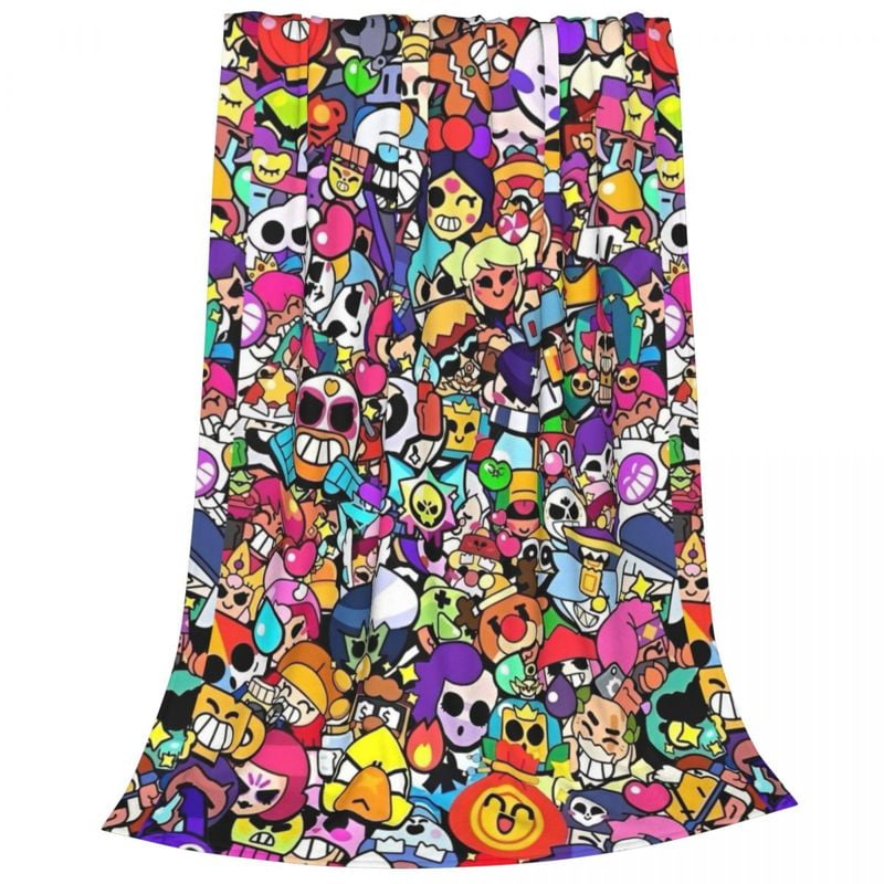 Brawlls star Blanket Flannel Game Lightweight Throw Blanket for Bedding ...