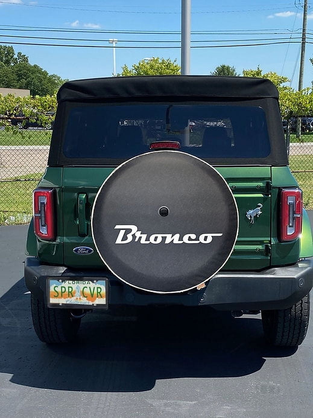 Brawny Script 32" Oxford White Print on Jet-Black Tire Cover - US Made ...
