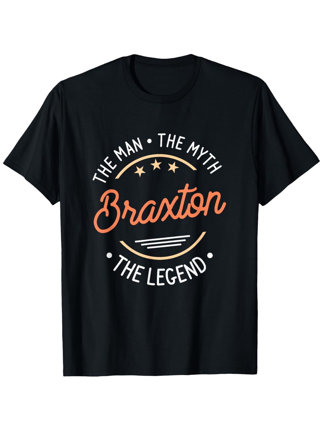 Braxton The Man Myth The Legend T-Shirt, Men's Casual Daily T-Shirt ...