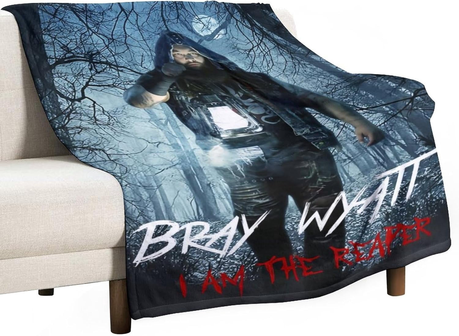 Bray Wrestler Wyatt 280g Anti-pilling Flannel Blanket Soft Nap Blanket ...