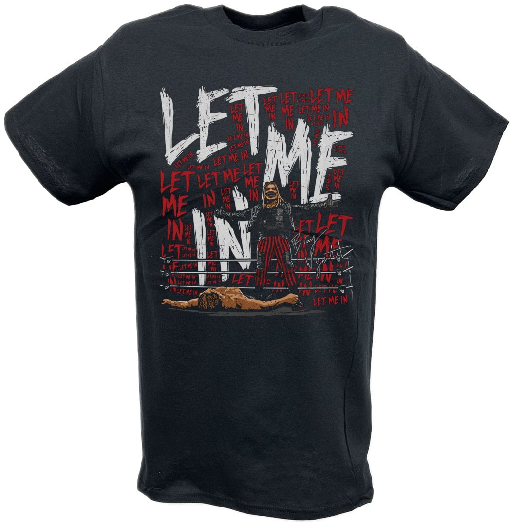 Bray Wyatt Let Me In Repeat Logo T-shirt - Walmart.com