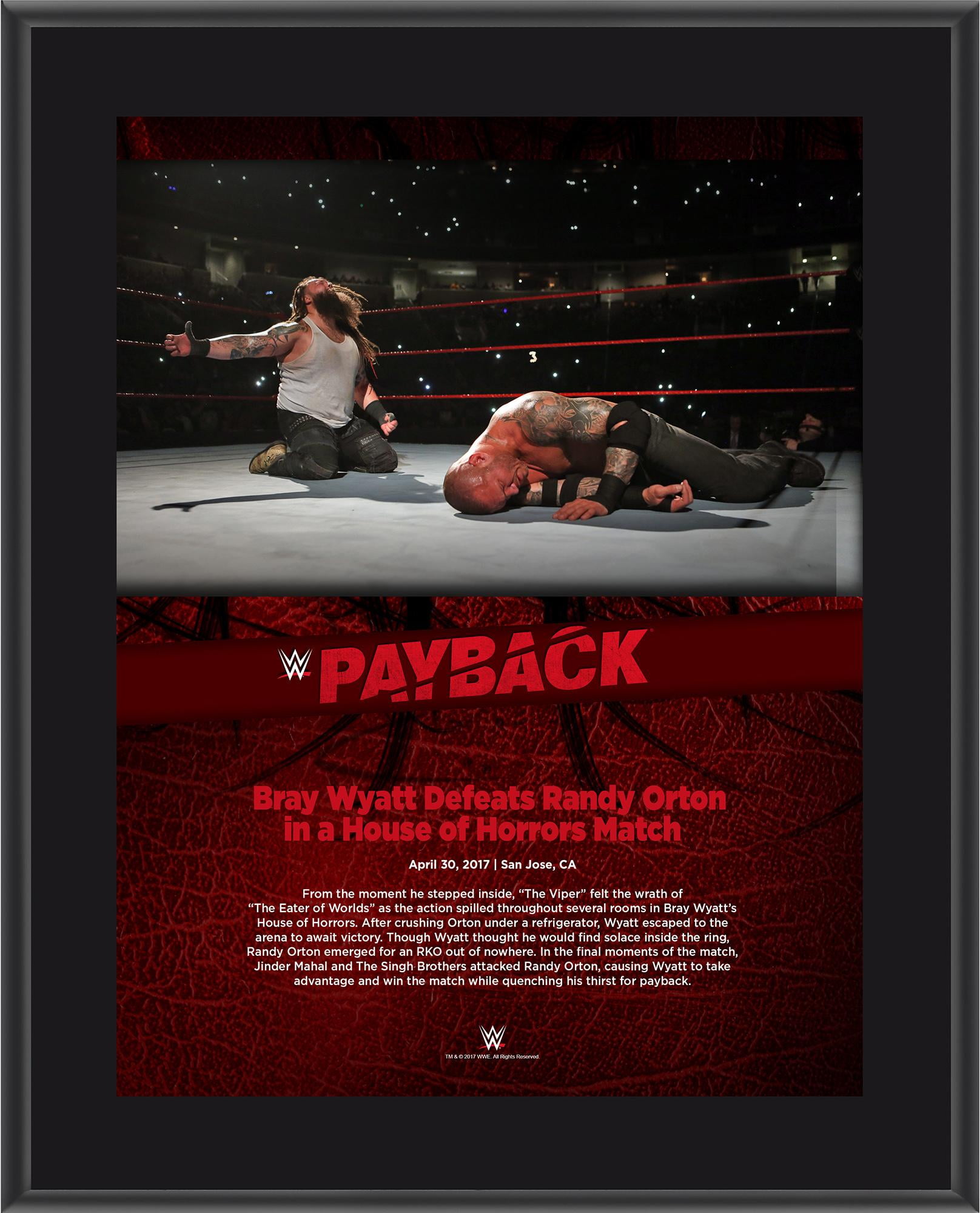 Bray Wyatt WWE 10.5" x 13" 2017 Payback Sublimated Plaque - Walmart.com