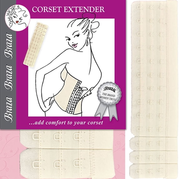 Braza S5051 Corset Extender, Ivory - Walmart.com