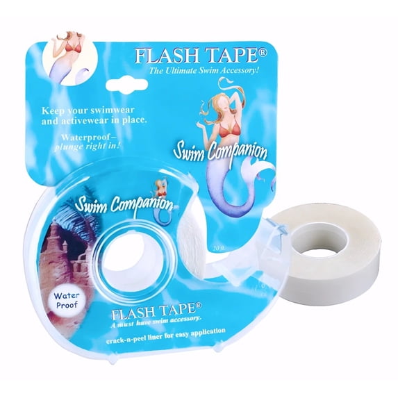 Braza Waterproof Swim Flash Tape - 1 Roll, Clear, 20 ft - Walmart.com