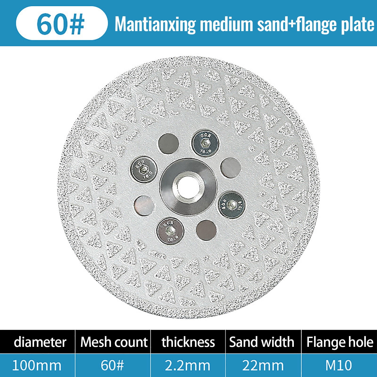 Brazed Diamond Double-sided Full Cutting Grinding Disc, Angle Grinder ...