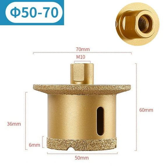 Brazed Diamond Drill Core Bits for Marble Tiles Washbasin Hole Opener ...