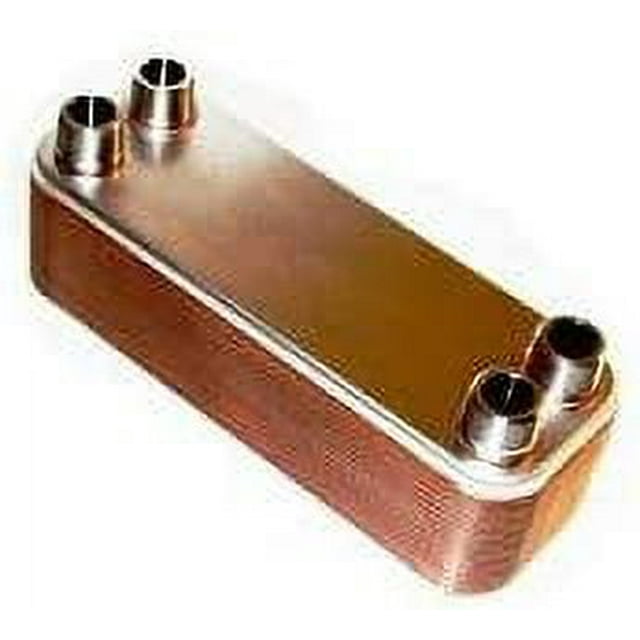 Brazed Plate Heat Exchanger Stainless Steel SS316L 3"x8" 30 Plates 3/4 ...