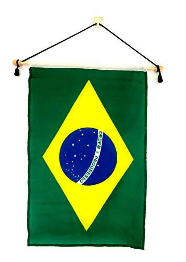 Brazil 12"x18" Polyester Wall Banner Flags, 12 x18 Brazilian Wall or ...