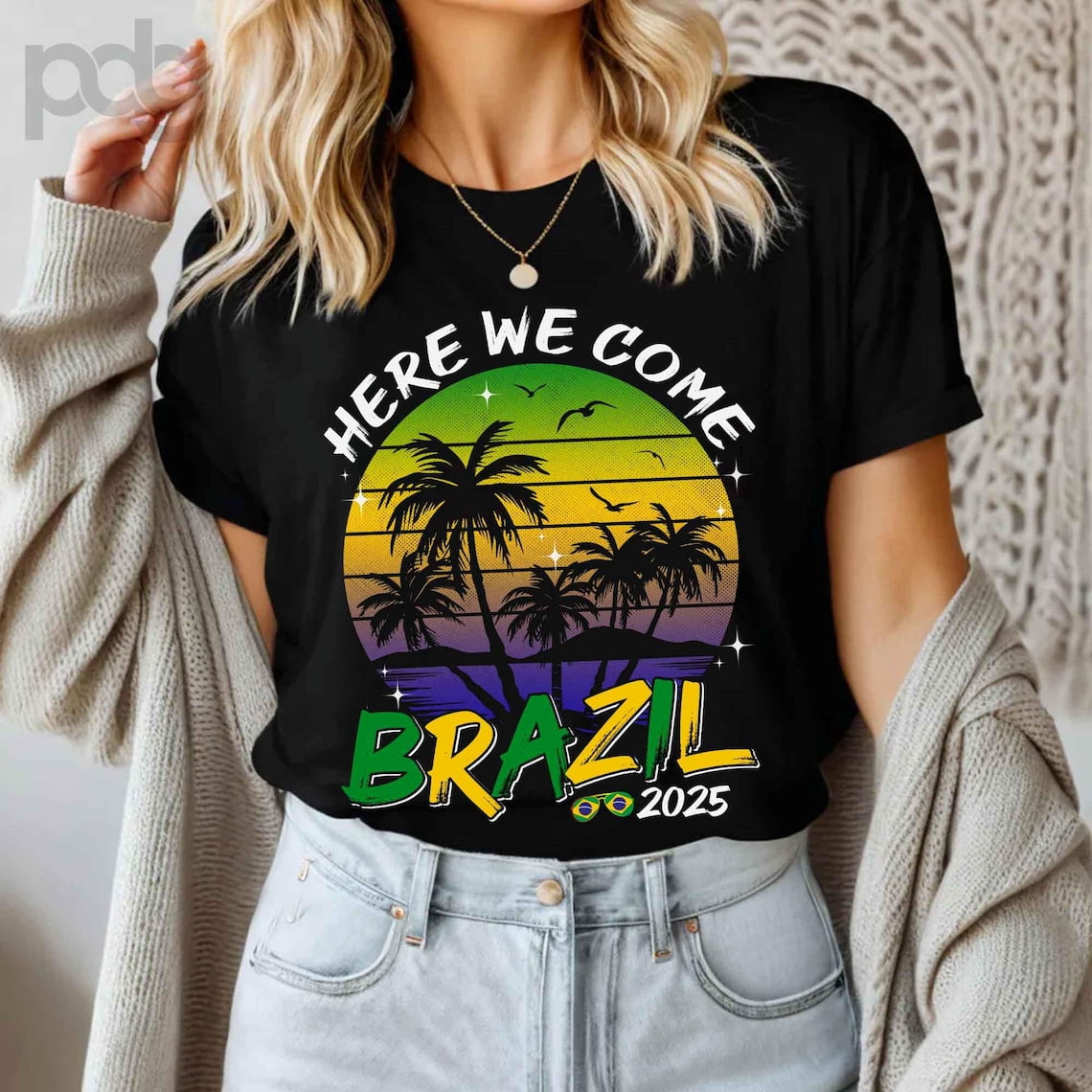 Brazil 2025 Family Trip ShirtsRetro Vacation Matching Tees All Size S ...