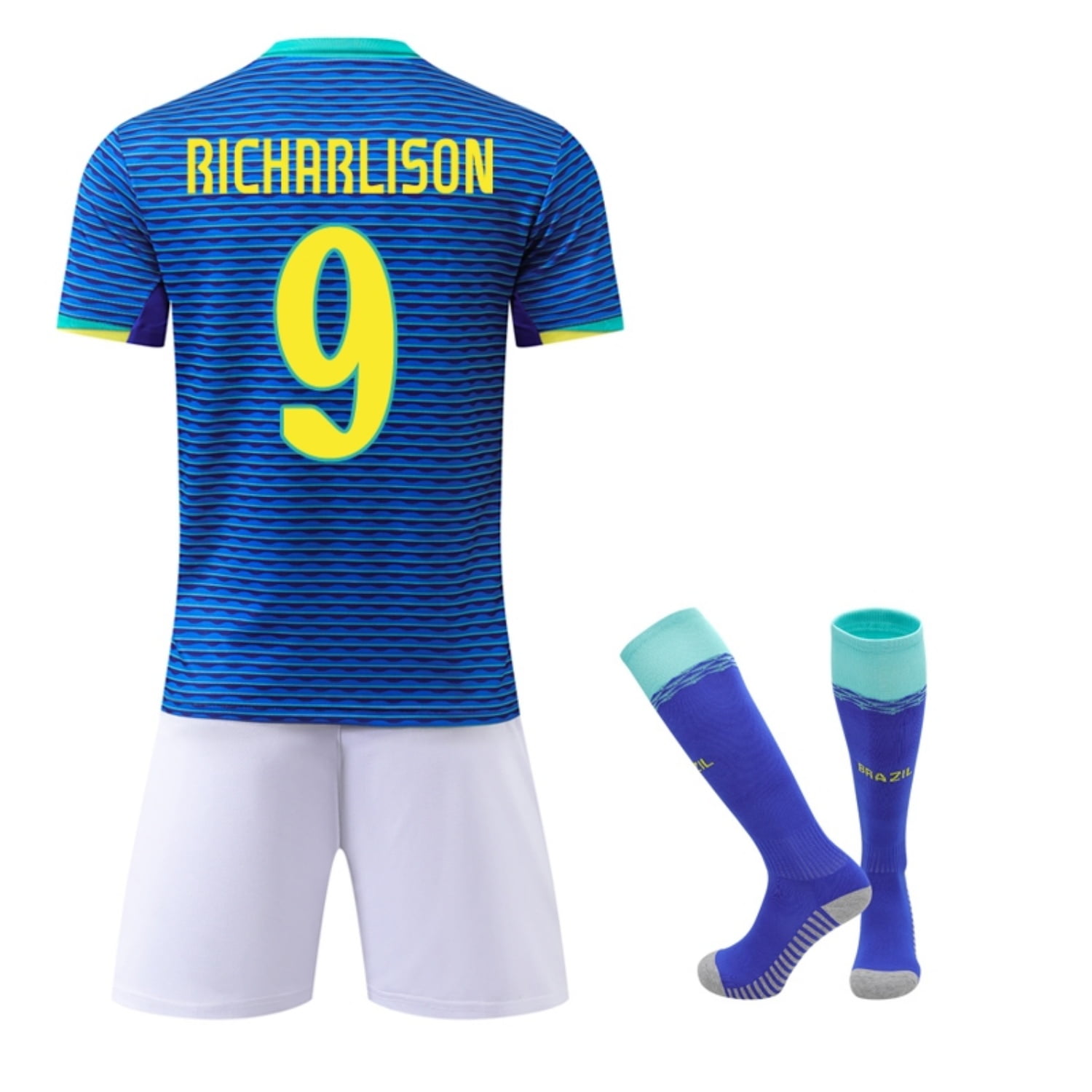 Brazil Away 2024 Authentic #9 Richarlison Soccer Kit - Walmart.com