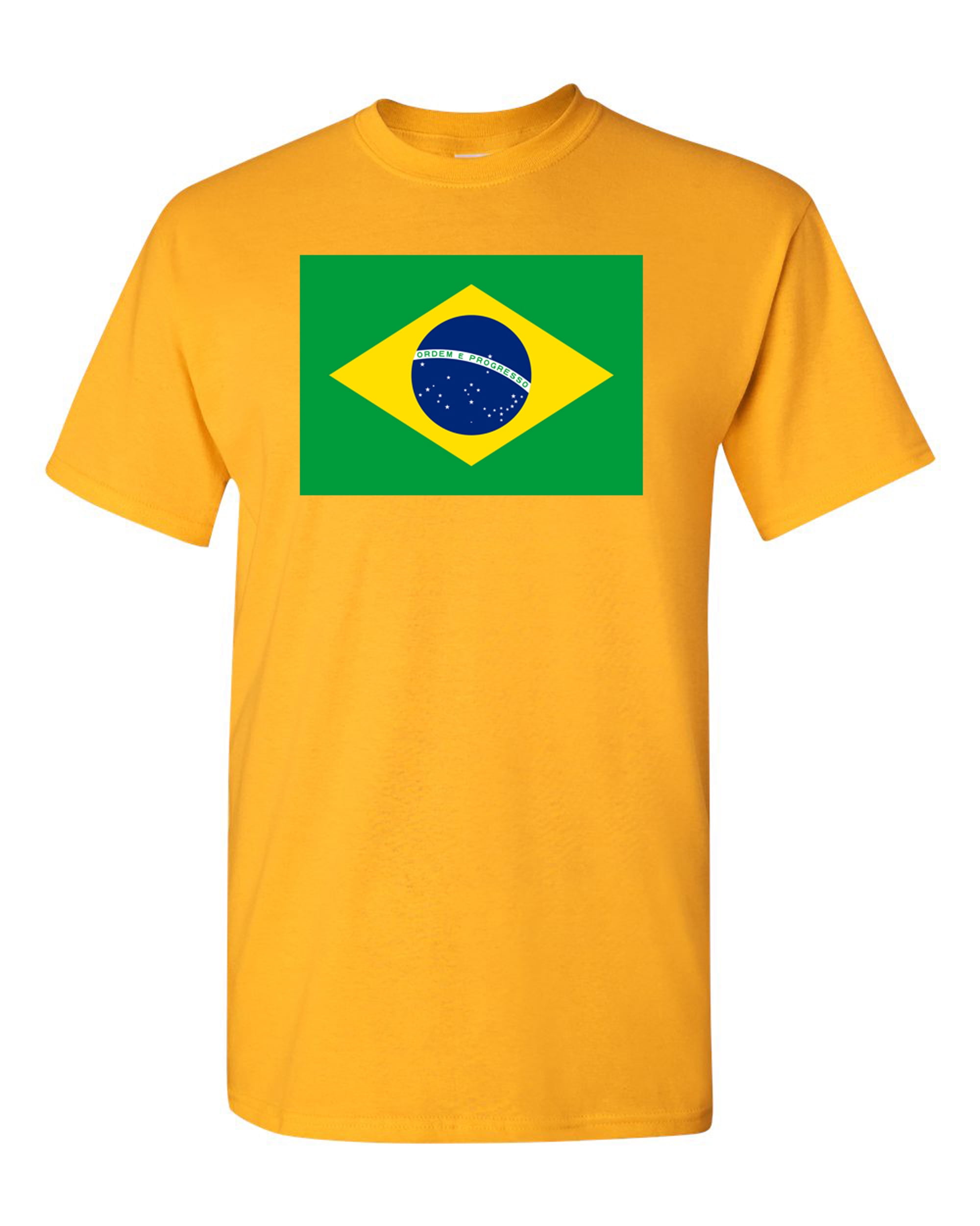 Brazil Country Flag Adult DT T-Shirt Tee - Walmart.com