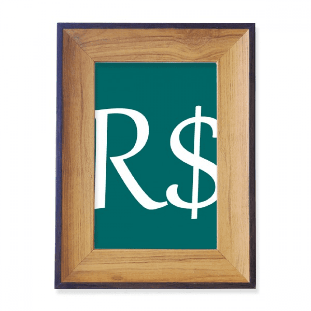 Brazil Currency Symbol Real BRL Photo Frame Exhibition Display Art ...