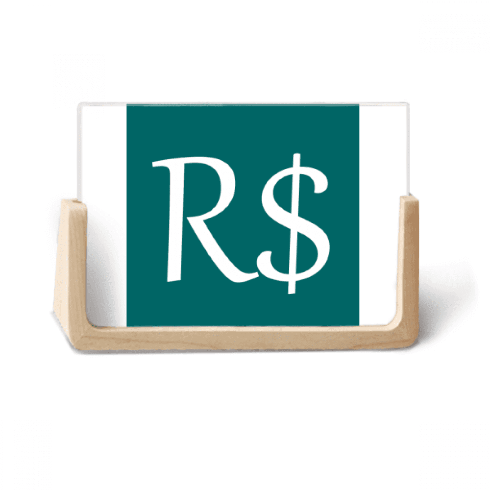 Brazil Currency Symbol Real BRL Photo Wooden Photo Frame Tabletop ...