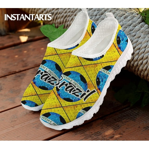 Brazil Flag Print Fashion Design Ladies Summer Casual Breathable ...