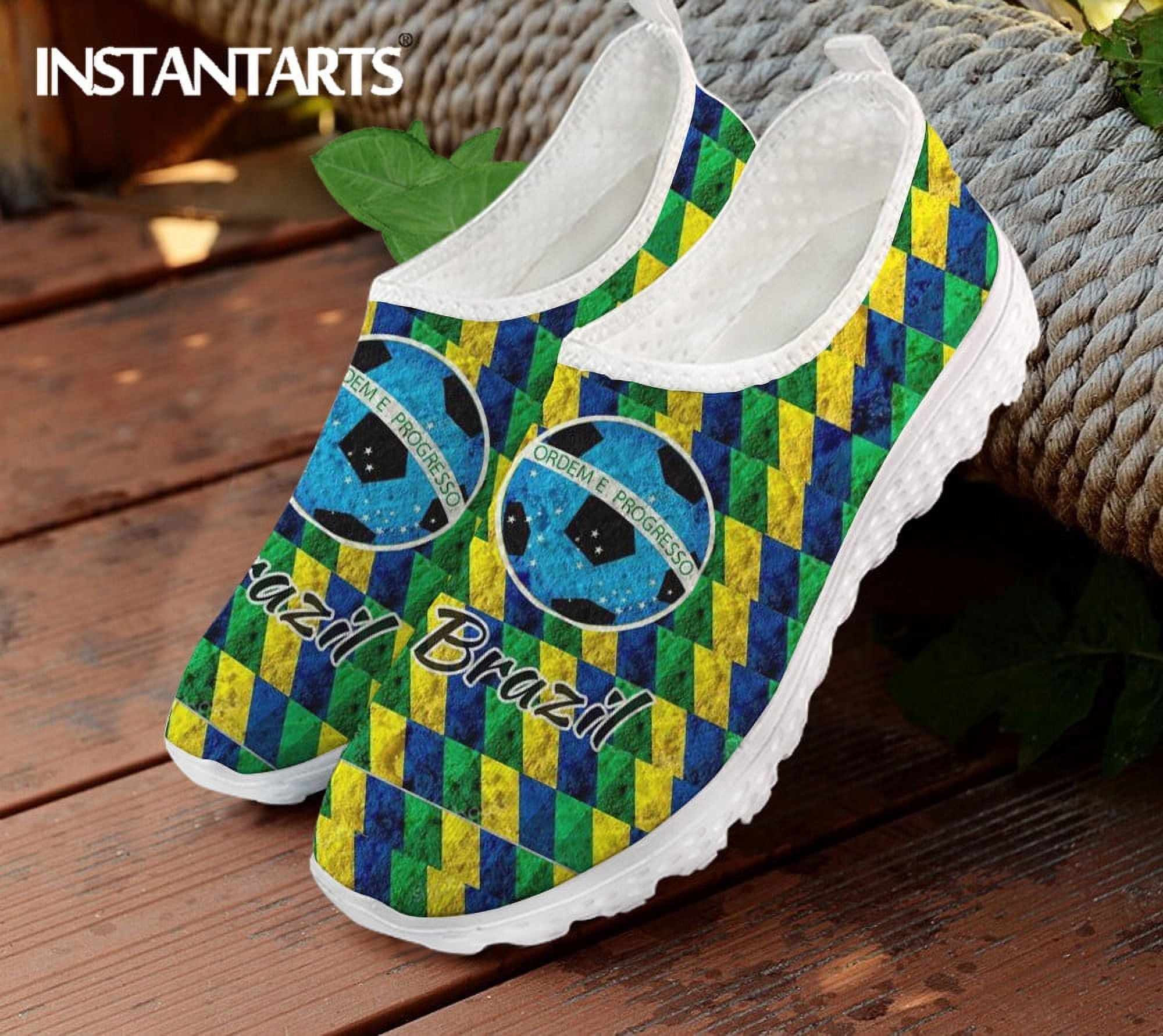 Brazil Flag Print Fashion Design Ladies Summer Casual Breathable ...