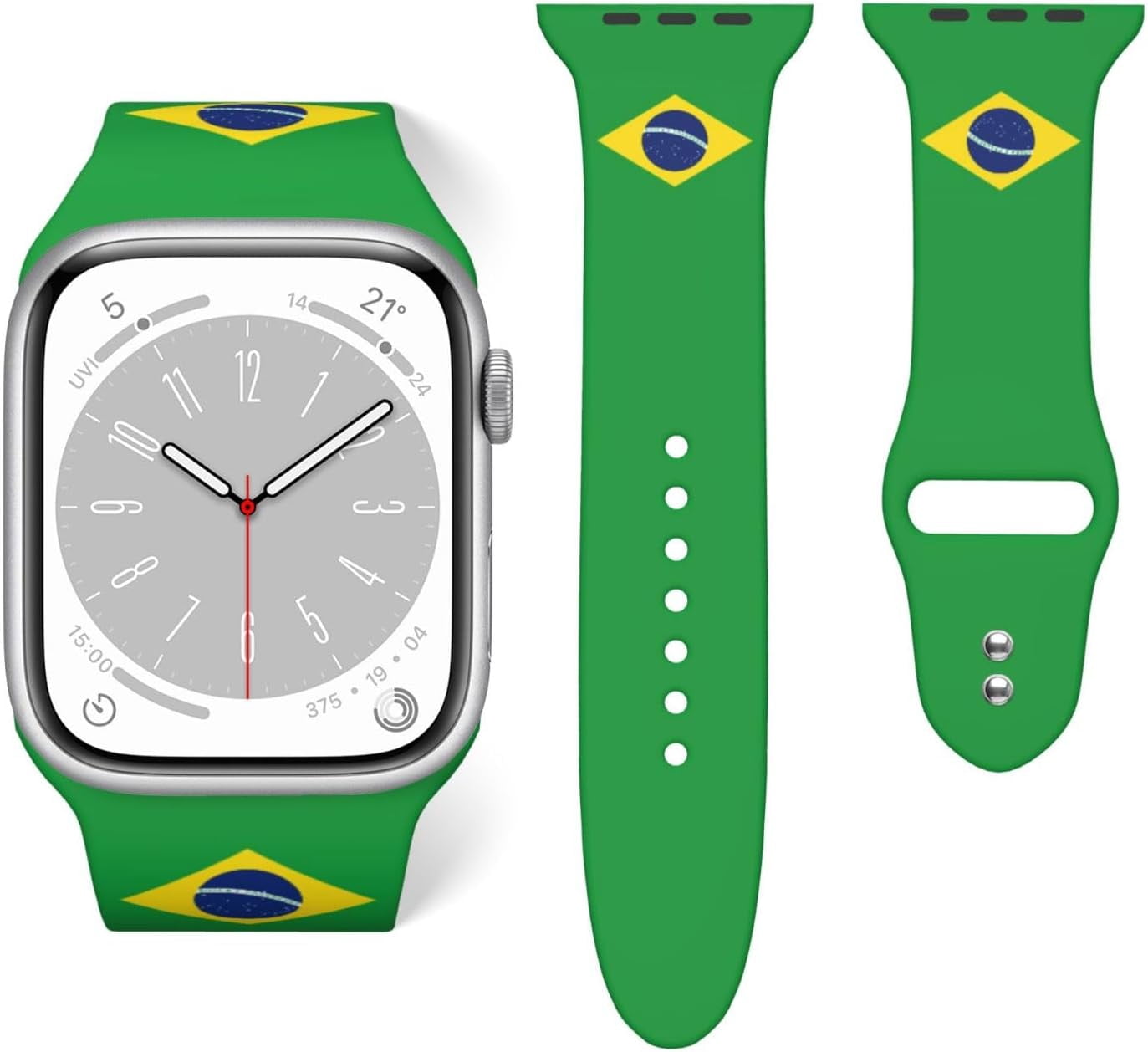 Brazil Flag Watch Band For Apple Wristband Band For Iwatch Series Soft ...