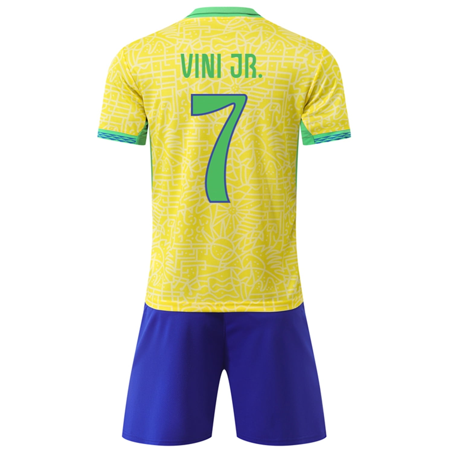 Brazil Home Stadium Shirt 2024 with Vini Jr 7 Printing - Walmart.com