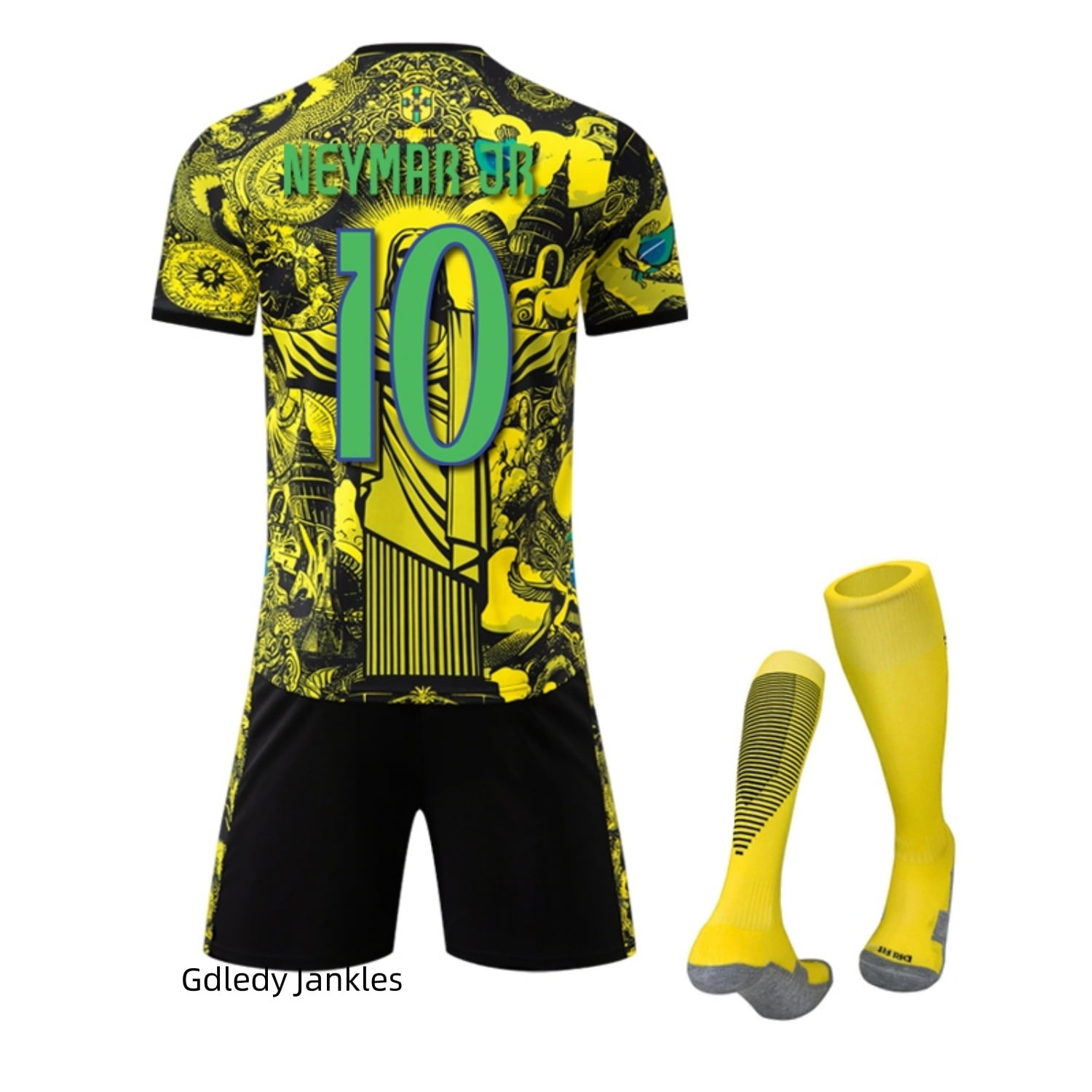 Brazil Jesus The Redeemer Special Edition Authentic #10 Neymar Jr Soccer Kit - Walmart.com