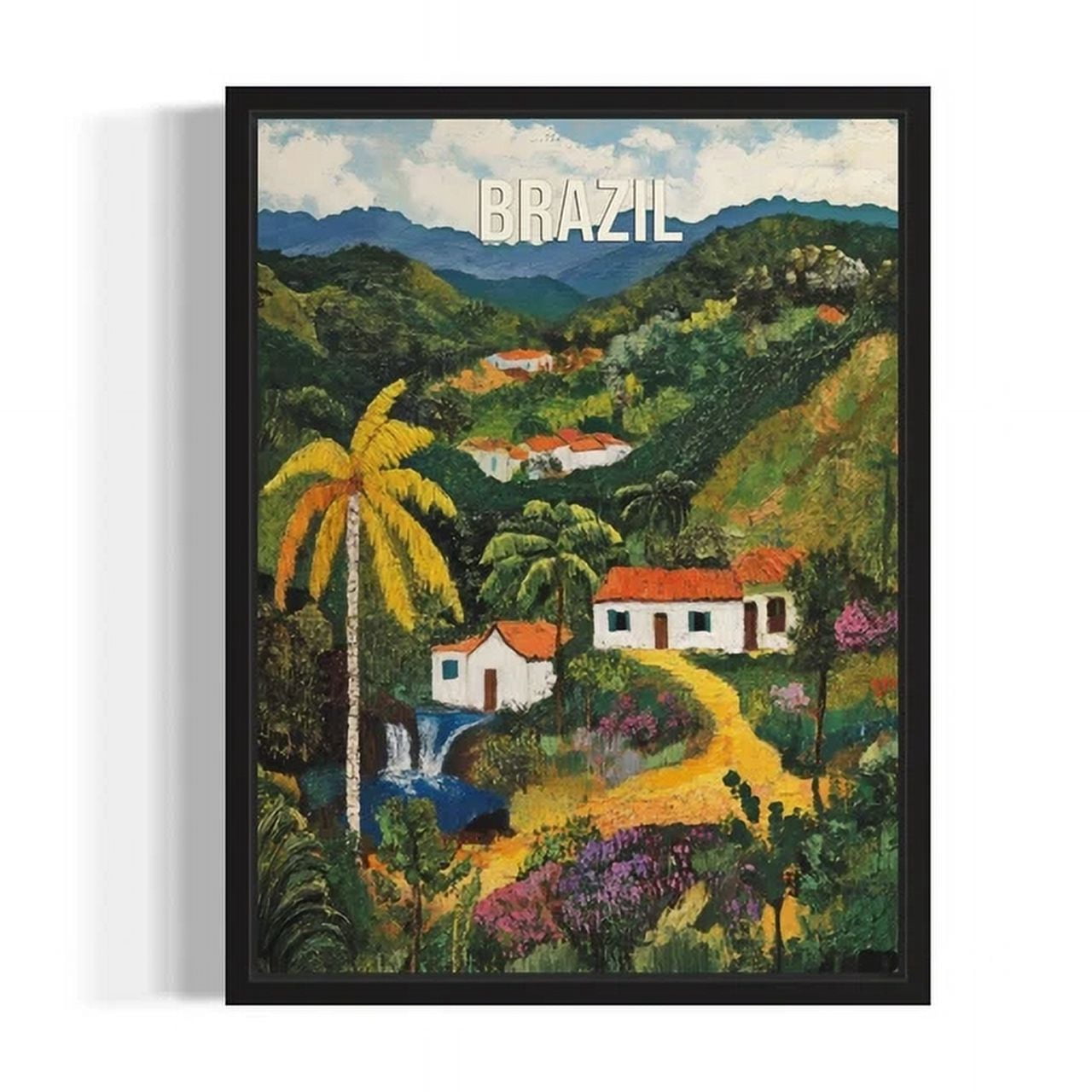 Brazil Landscape Poster Art Print Wall Art Painting Artwork Decor ...