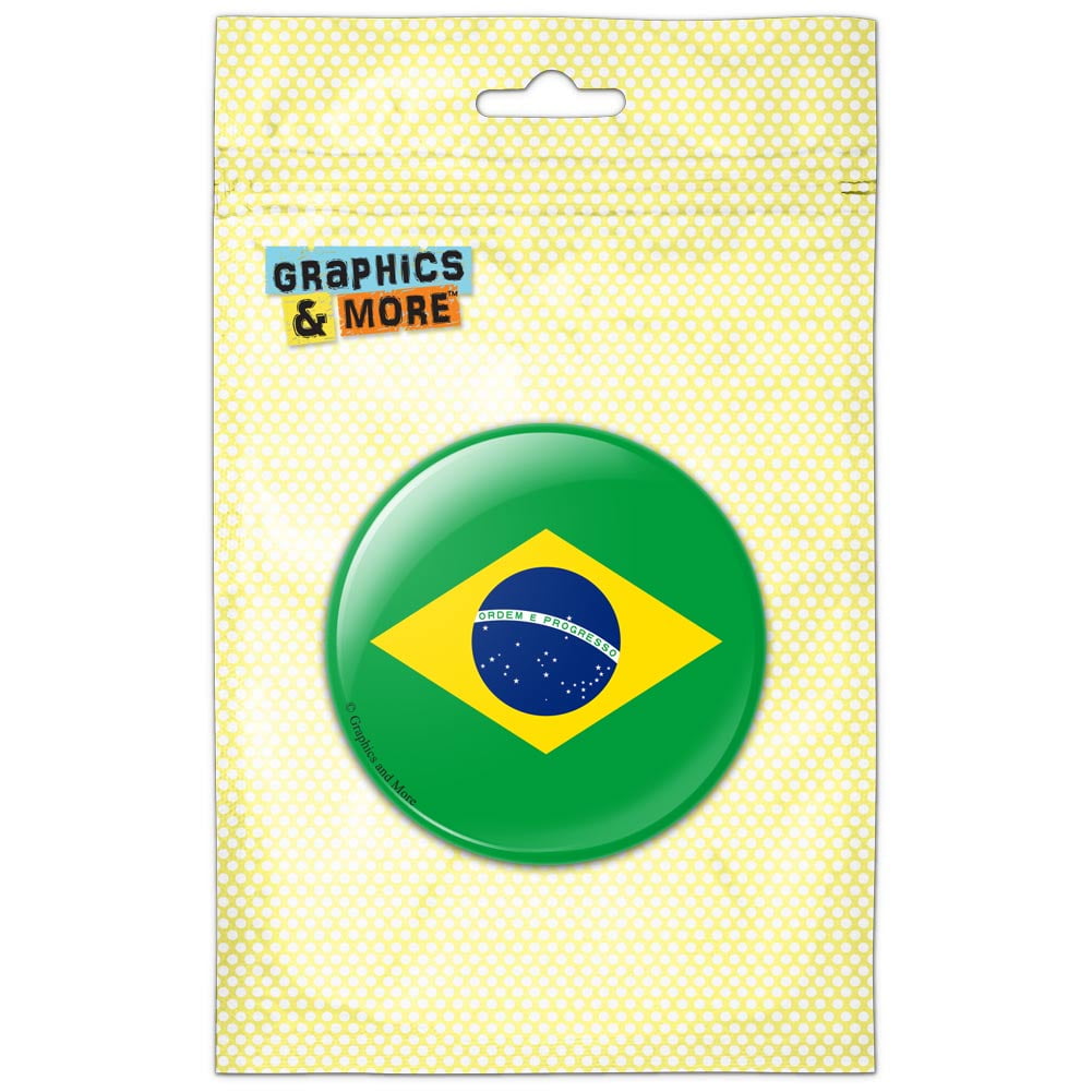 Brazil National Country Flag Refrigerator Button Magnet - Walmart.com