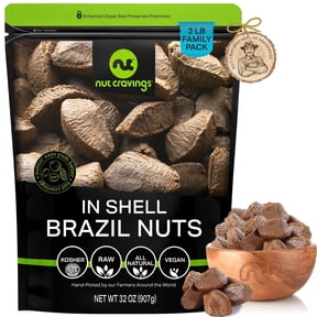 bettergoods Raw Whole Brazil Nuts 8 oz Unsalted Rich in Selenium Nut ...