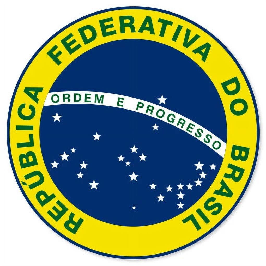Brazil Seal Flag Sticker Window Decal Phone Decal Water Bottle Stickers ...