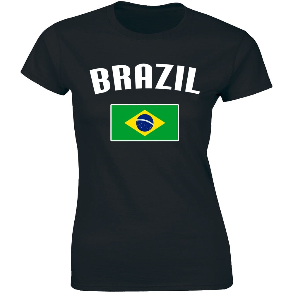 Brazil Shirts For Women Brazil Flag T-Shirts Brazil S For Her All Size ...
