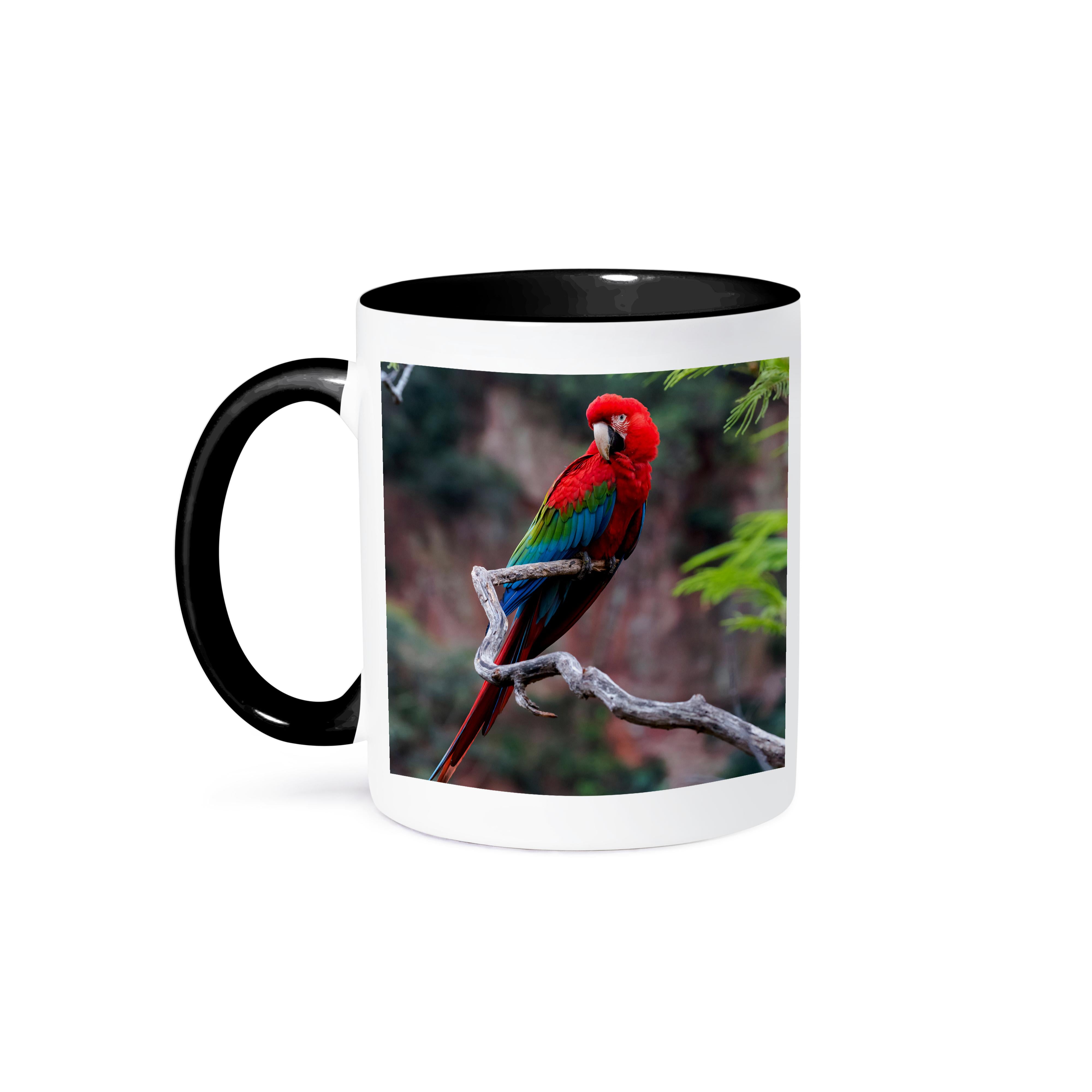 3dRose, Brazil, Sinkhole of the Macaws. Portrait of a red and green ...