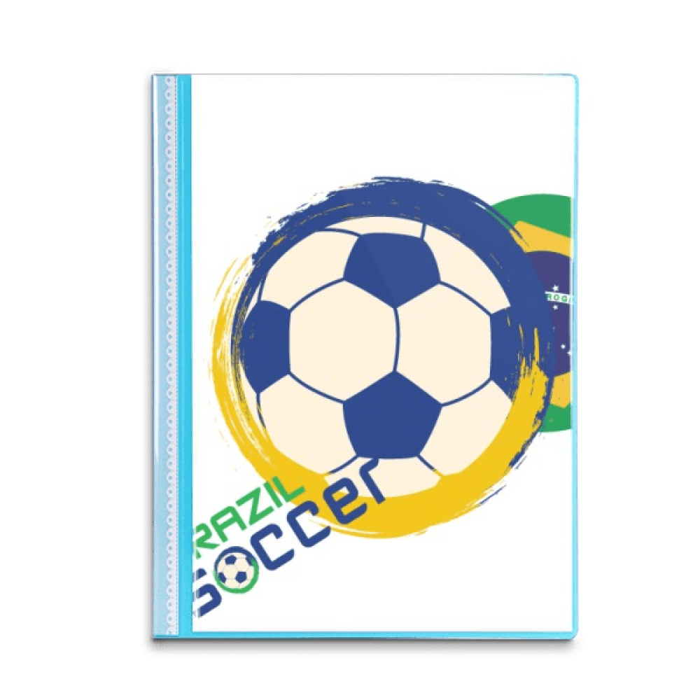 Brazil Soccer Football Sports Book Sheet Protectors Portfolio Binder ...