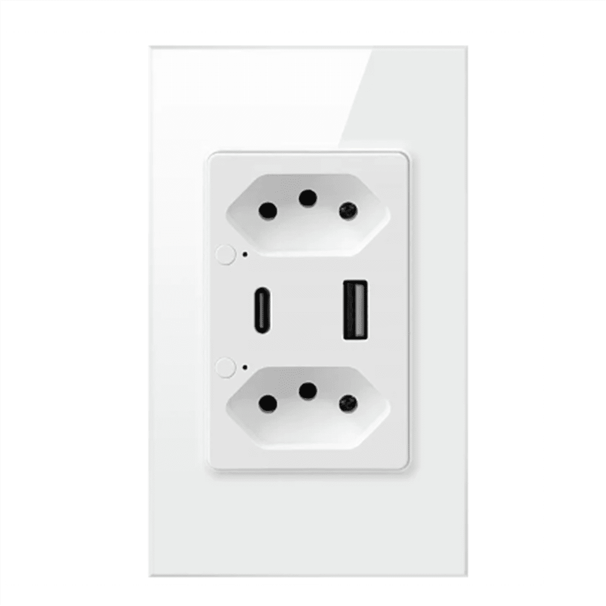 Brazil WiFi Smart Wall Socket with Type-C USB Port Individual Control ...