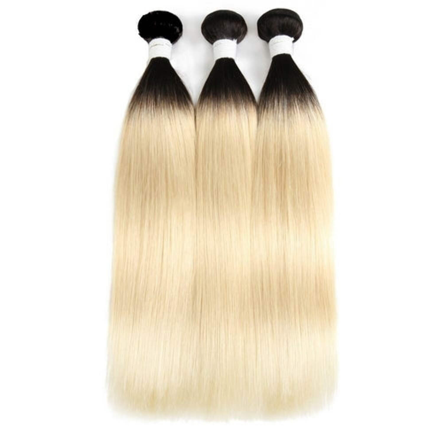 Brazilian 10A Grade #1B/613 BUNDLES with CLOSURES - Walmart.com