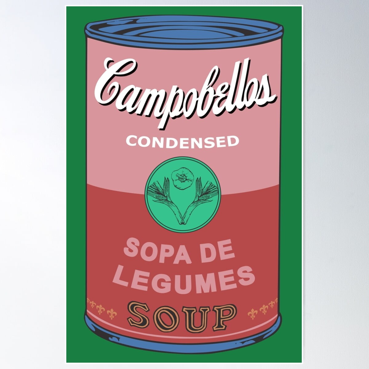 Brazilian Andy Warhol Soups - Sopa De Legumes Poster Wall Art, Modern ...