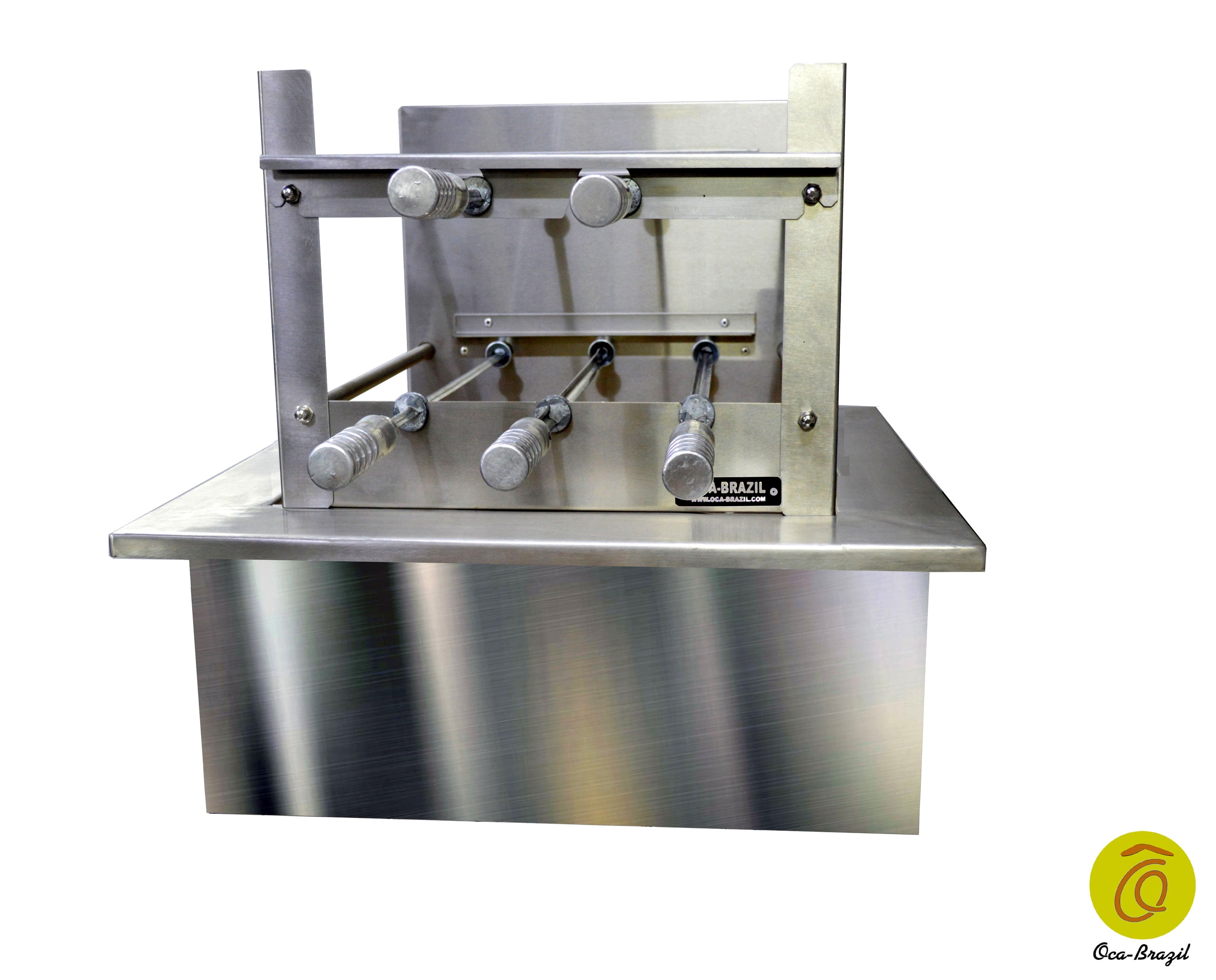 Brazilian BBQ Charcoal Grill with Firebox - 5 Skewers - Oca-Brazil ...