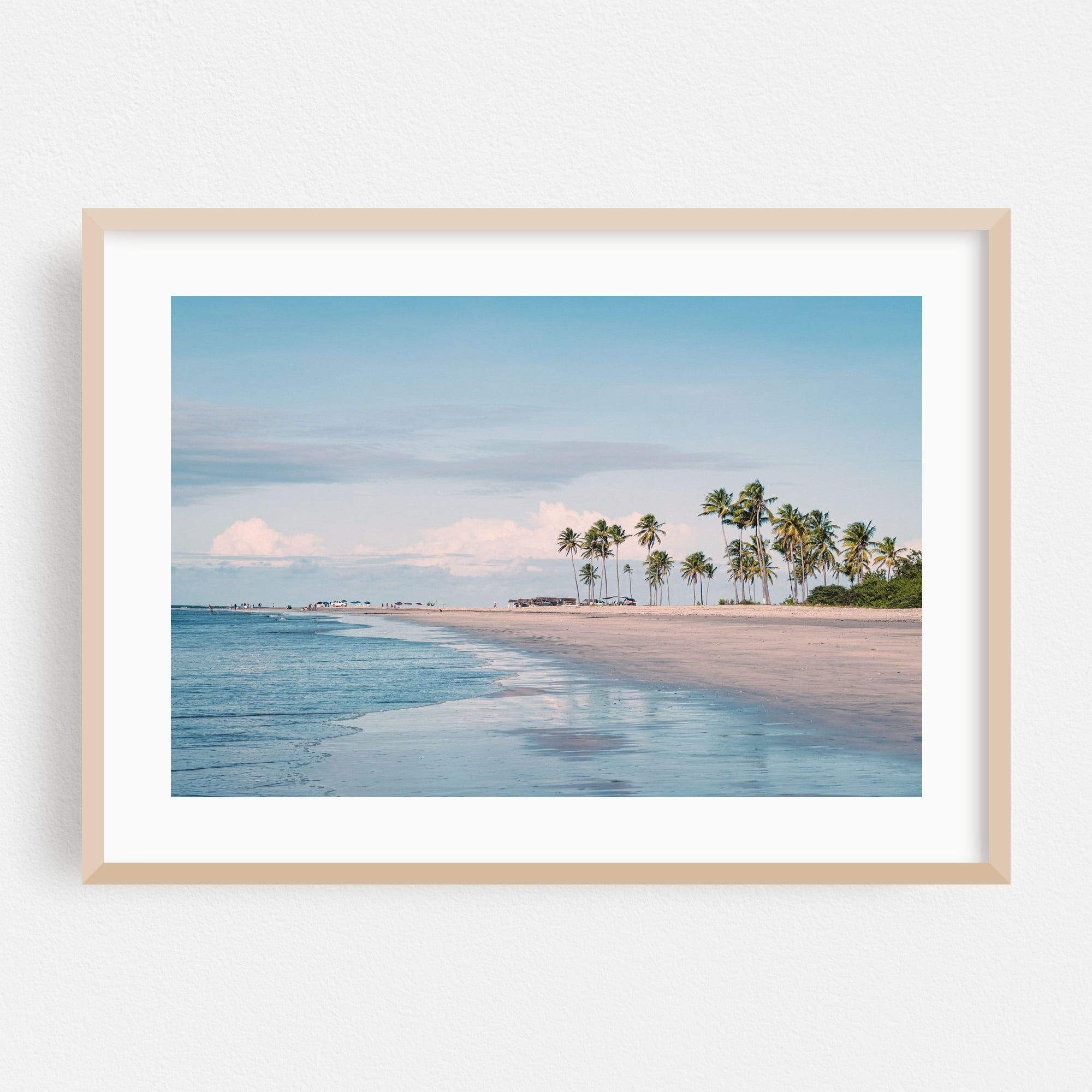 Brazilian Beach - Lucena Paraíba Brasil Photography Oak Framed Wall Art ...
