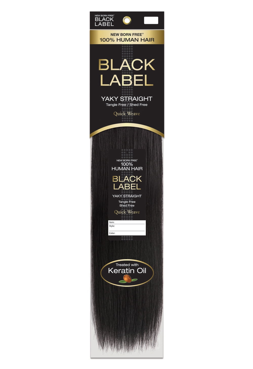 Brazilian Black Label Human Hair 12 - Color BUG - Walmart.com