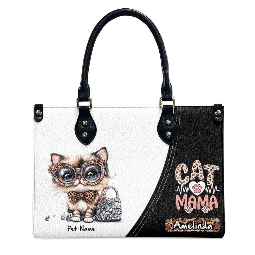 Brazilian Bobtail Cat Bag, Personalized Leather Handbags For Women ...