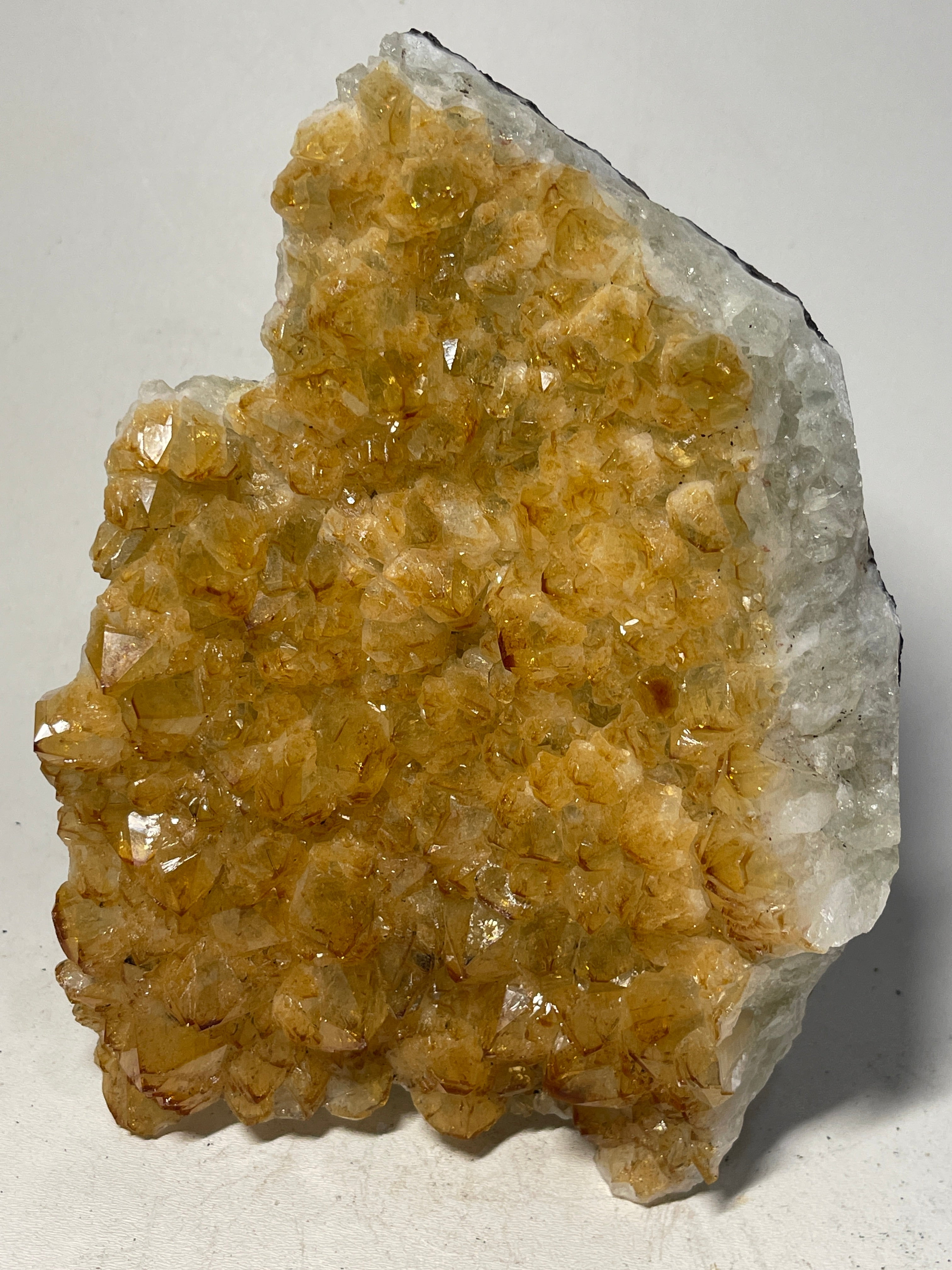 Brazilian Citrine Clusters With Cut / Flat Base, Honey Citrine Quartz ...